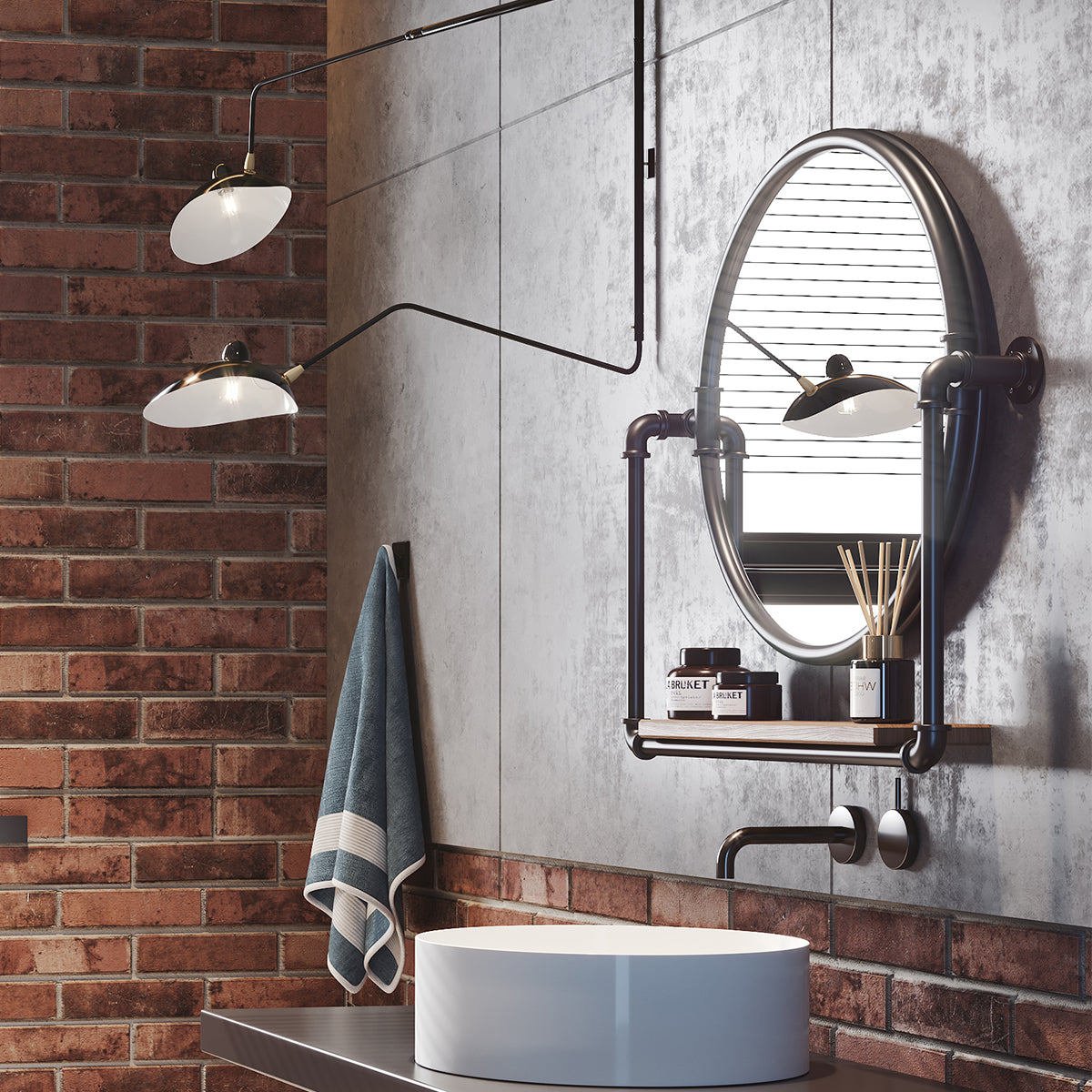 Unique wall mounted mirrors and other wall decorations by MacLuu Inc
